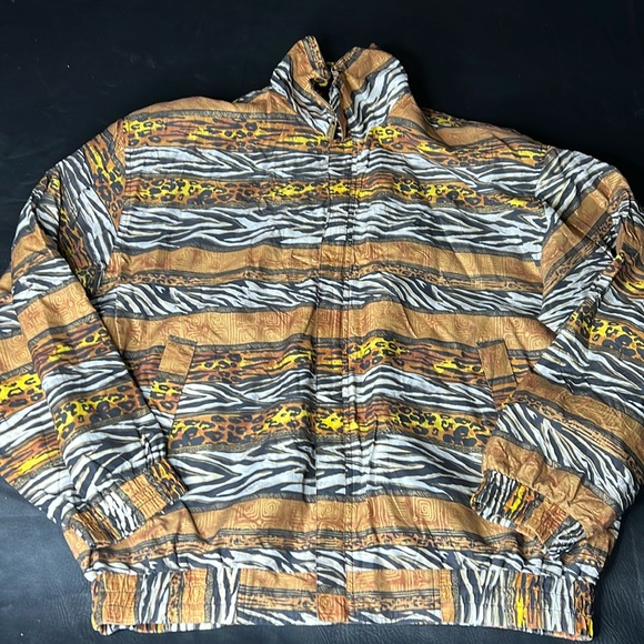 Jackets & Coats | Vintage Animal Print Track Jacket | Poshmark